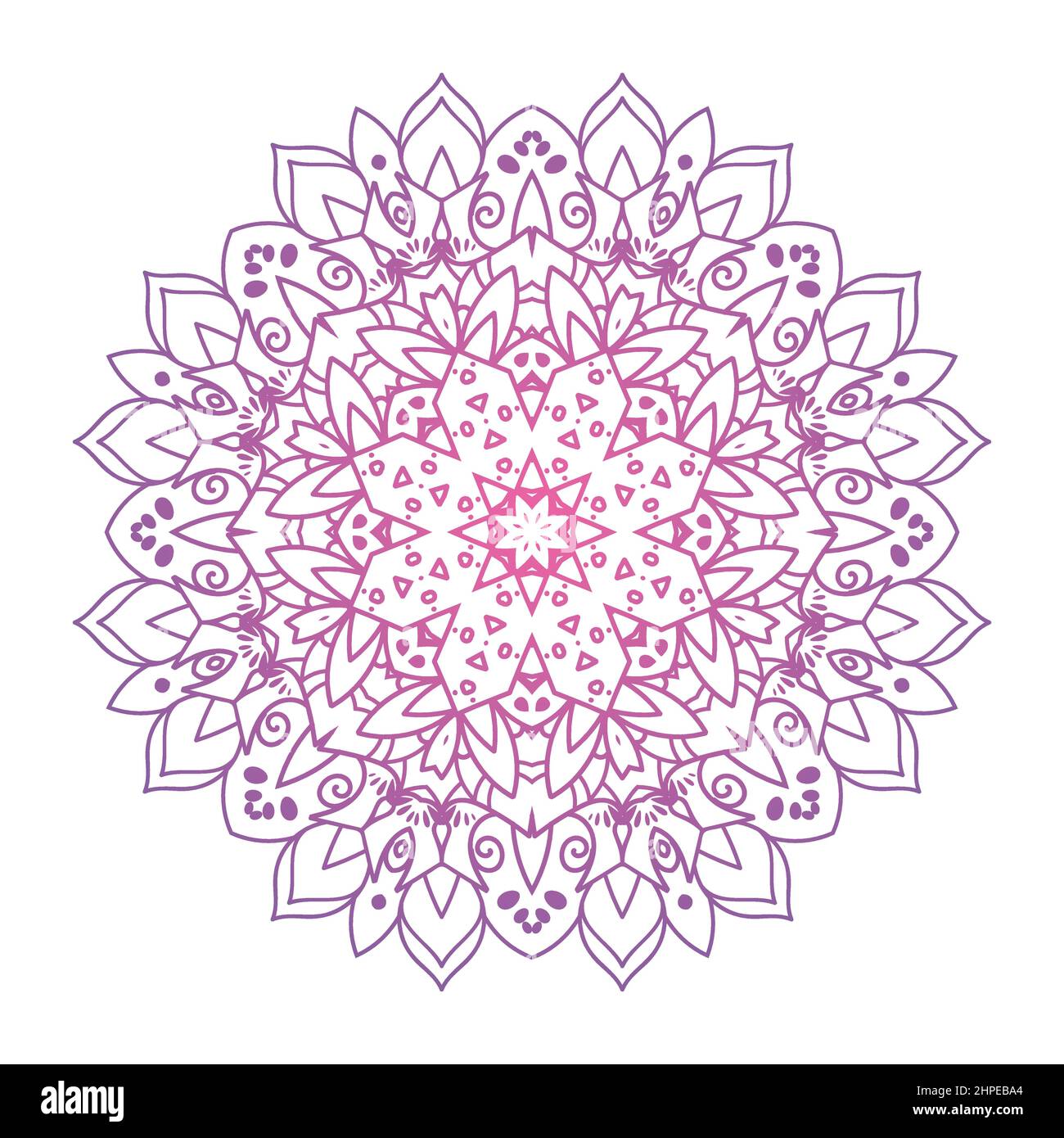 Mandala Vector Art Pattern Design. Vector illustration Stock Vector ...