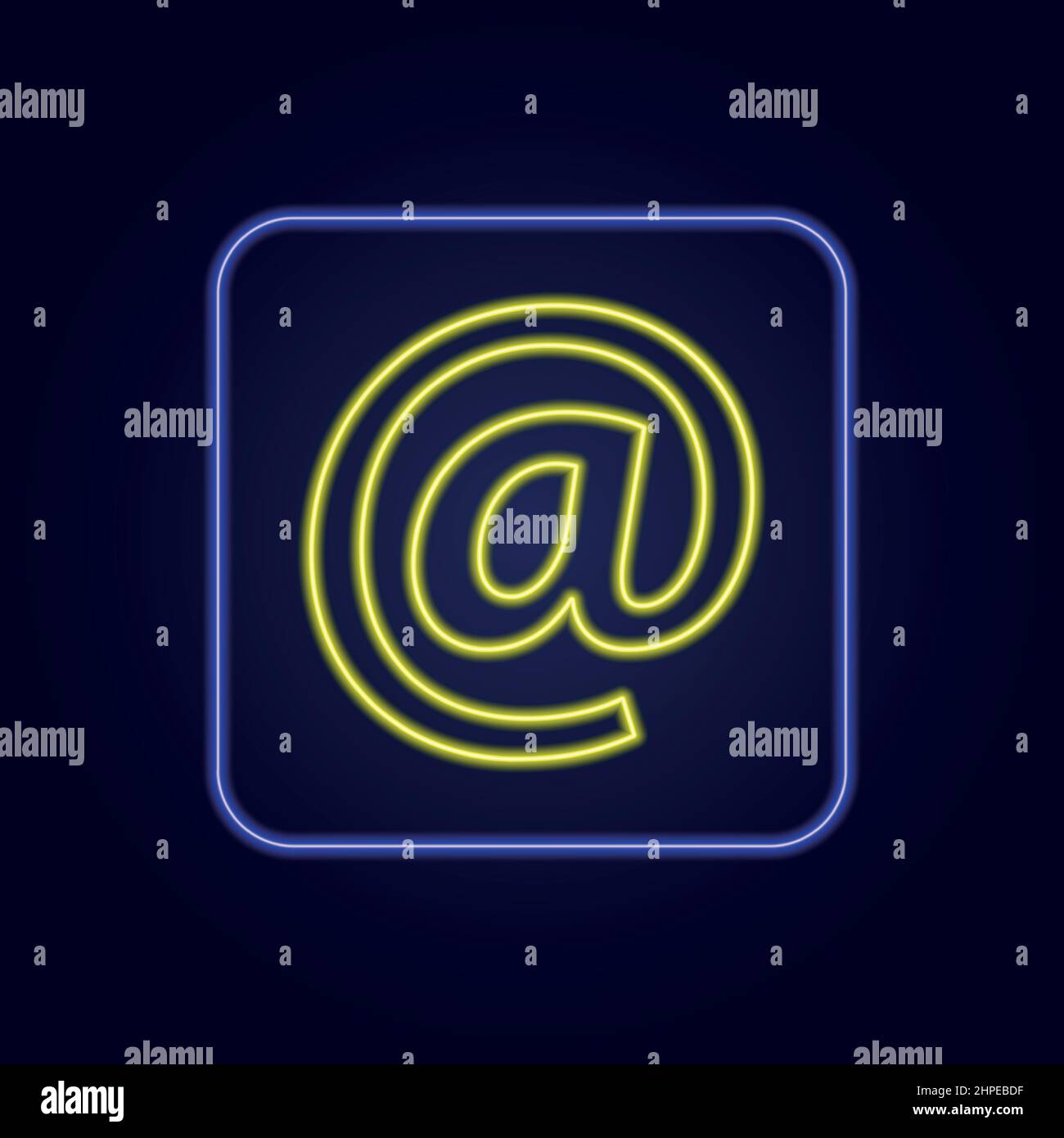 Beautiful stylish colorful neon icon sign at - Vector illustration ...