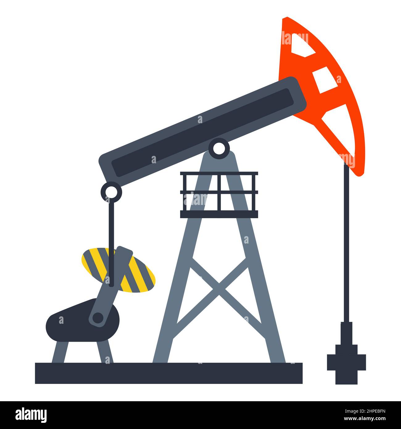 equipment for pumping oil from the ground. mining of black gold. flat ...