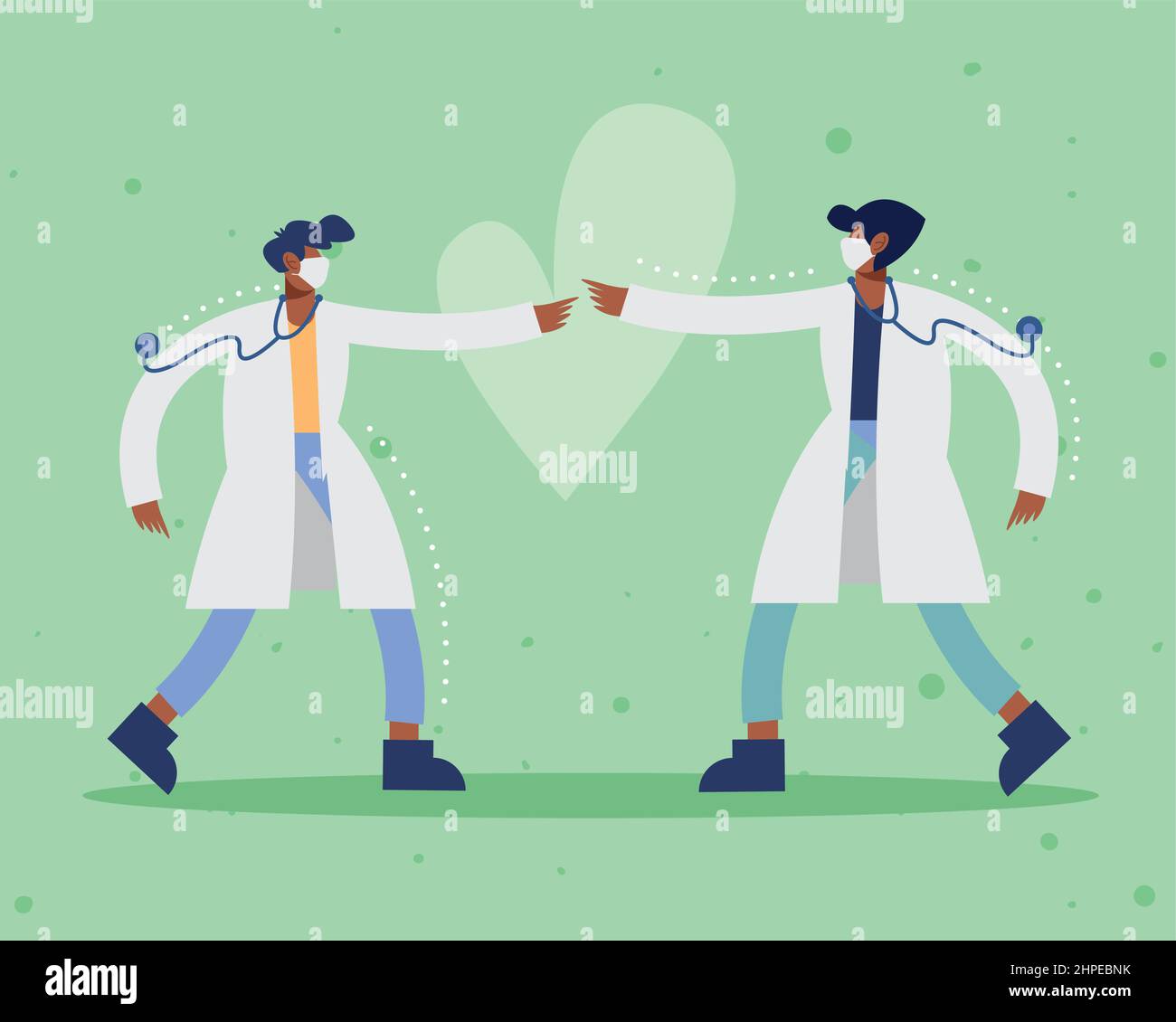 doctors couple workers staff characters Stock Vector Image & Art - Alamy