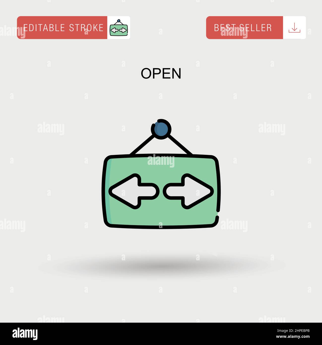 Open Simple vector icon Stock Vector Image & Art - Alamy