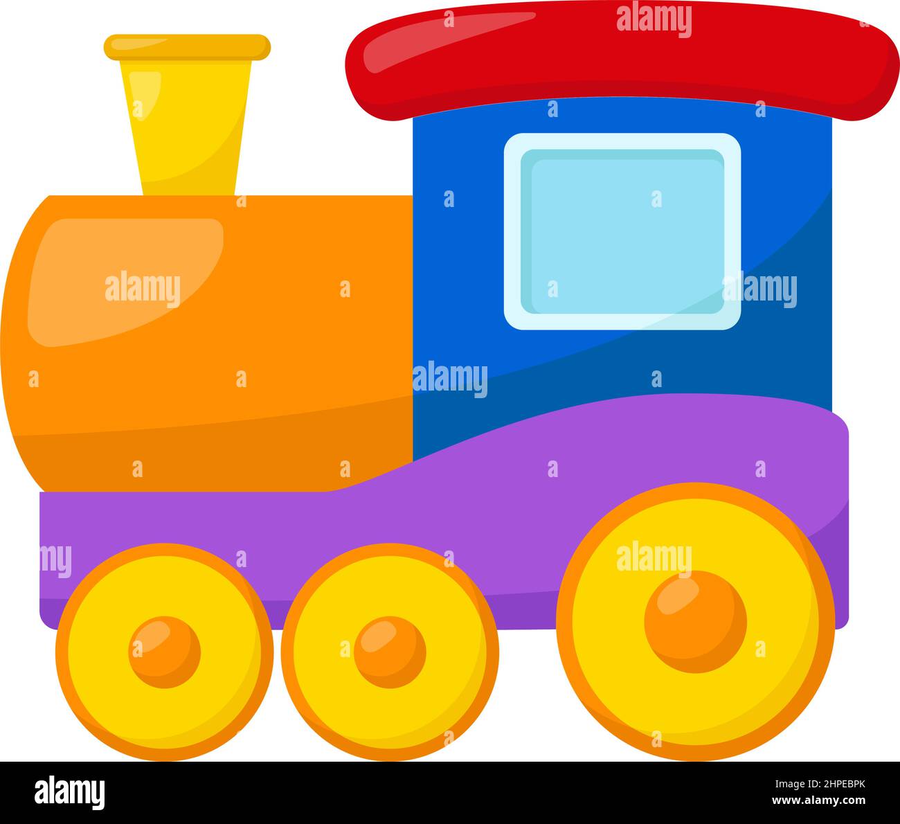 Kid toy train, vector illustration Stock Vector Image & Art - Alamy