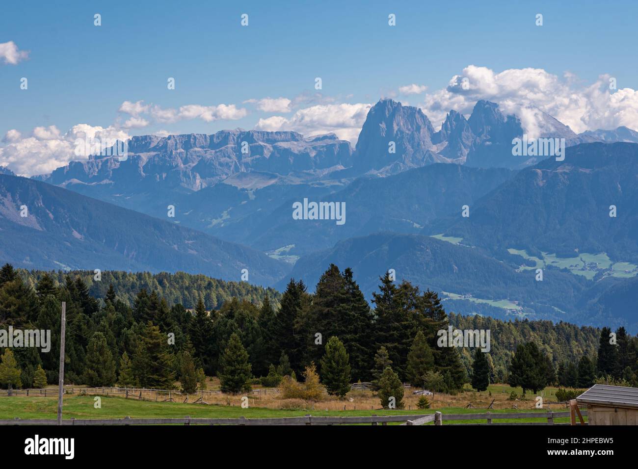 Beautiful view of the mountains and nature of South-Tirol Stock Photo ...
