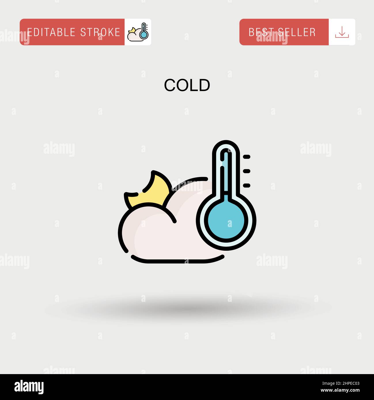 Cold Simple vector icon Stock Vector Image & Art - Alamy