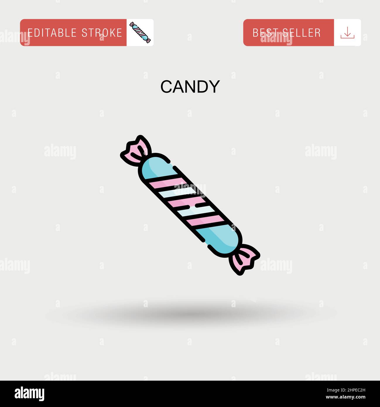 Soft caramel candy Stock Vector Images - Alamy