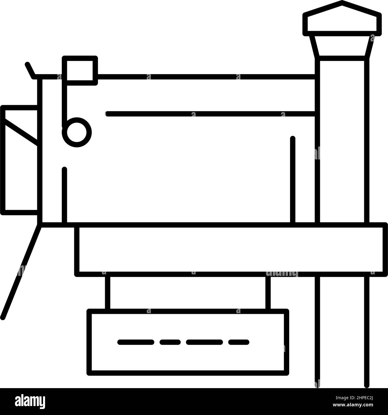 mailbox box for mail line icon vector illustration Stock Vector Image ...