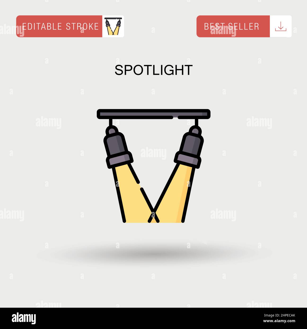 Spotlight Simple vector icon Stock Vector Image & Art - Alamy
