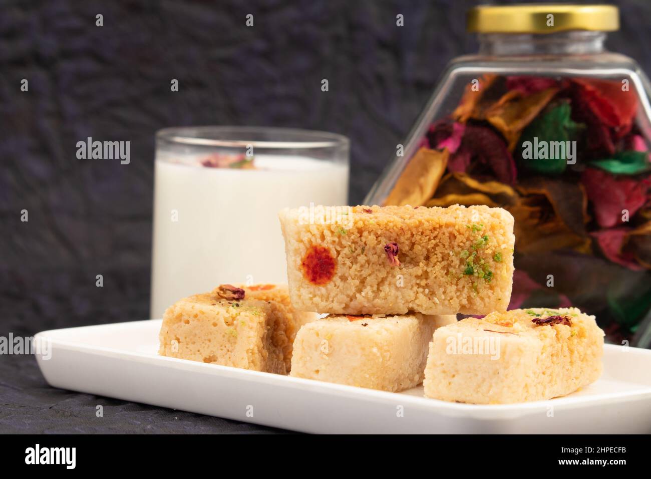 Milkcake Kalakand Burfi Or Alwar Ka Mawa Barfi Mithai Is Made Of Khoya ...