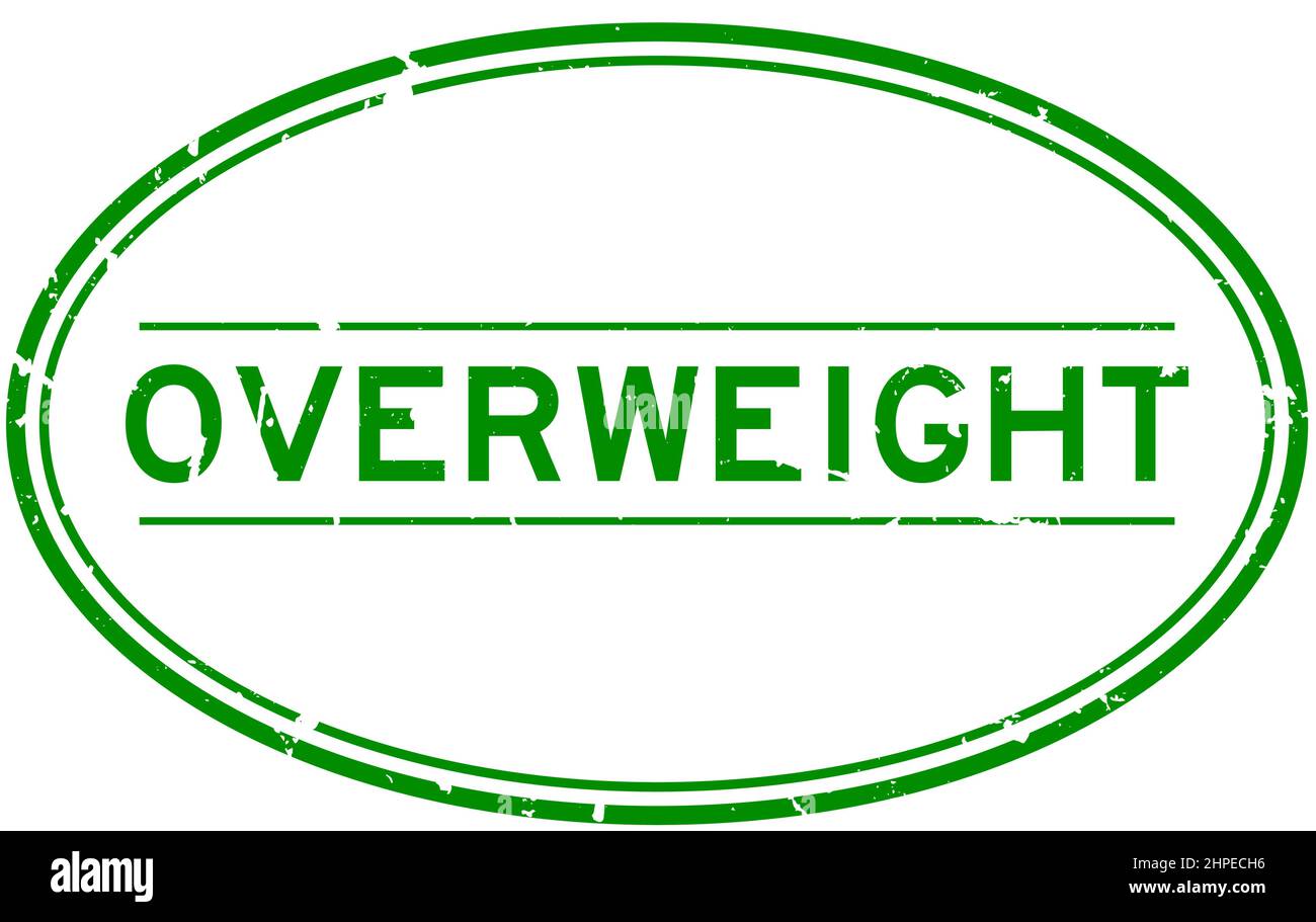 Grunge green overweight word oval rubber seal stamp on white background Stock Vector Image & Art ...