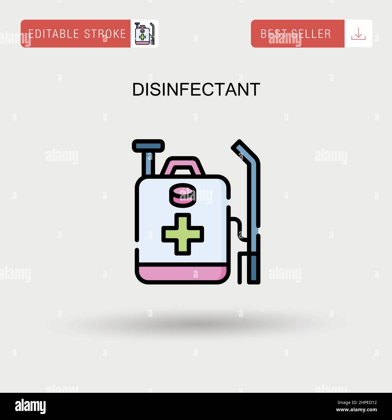 Disinfectant Simple vector icon Stock Vector Image & Art - Alamy