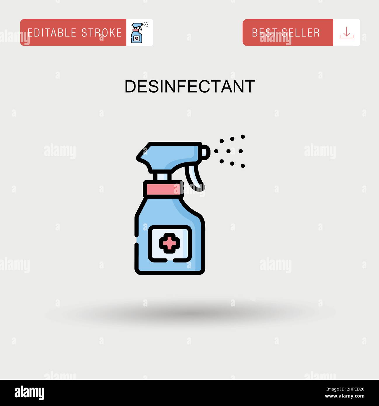 Desinfectant Simple vector icon Stock Vector Image & Art - Alamy