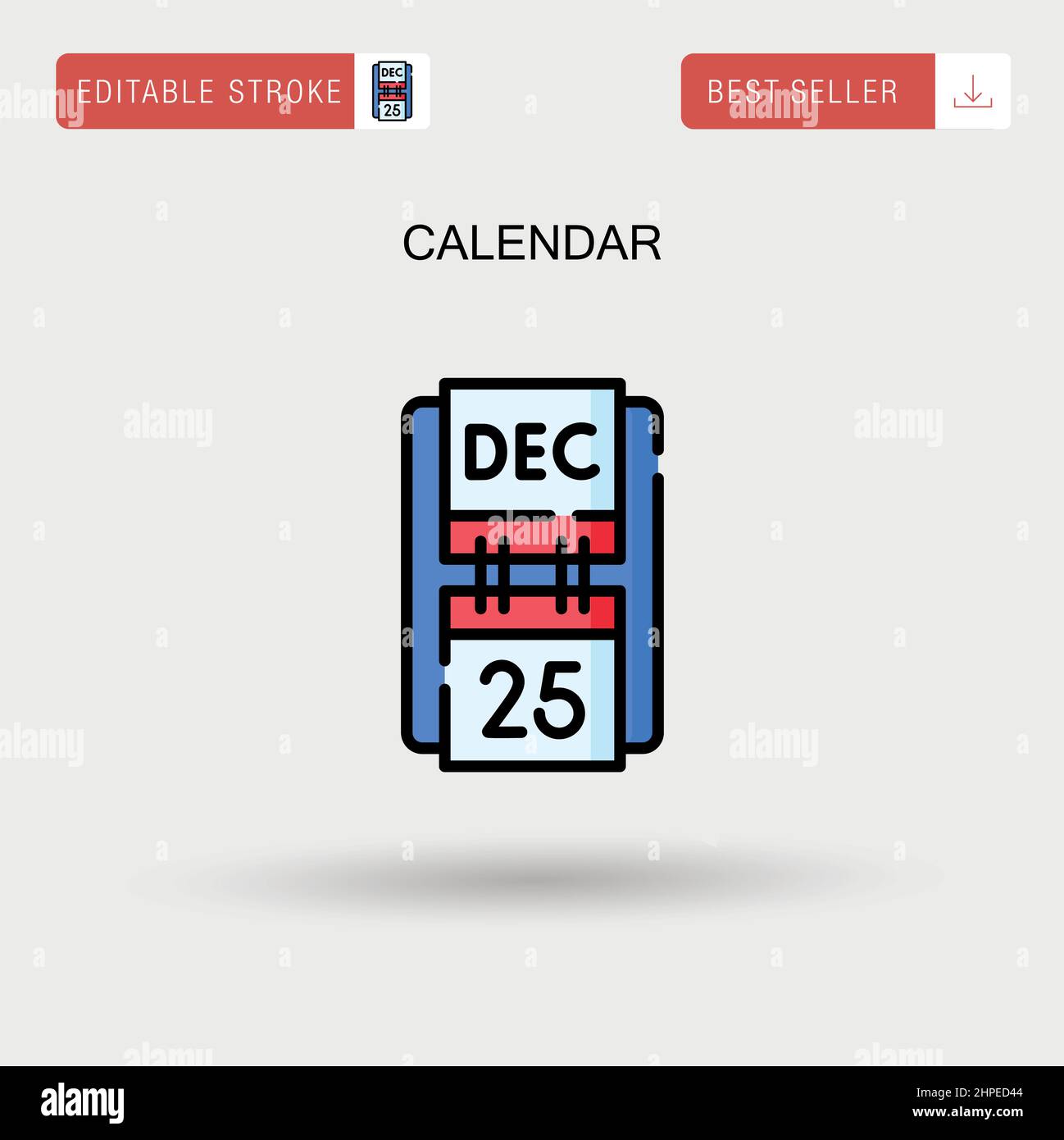 Calendar Simple vector icon Stock Vector Image & Art - Alamy