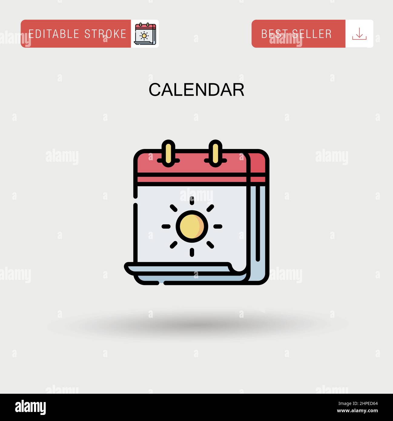 Calendar Simple vector icon Stock Vector Image & Art - Alamy