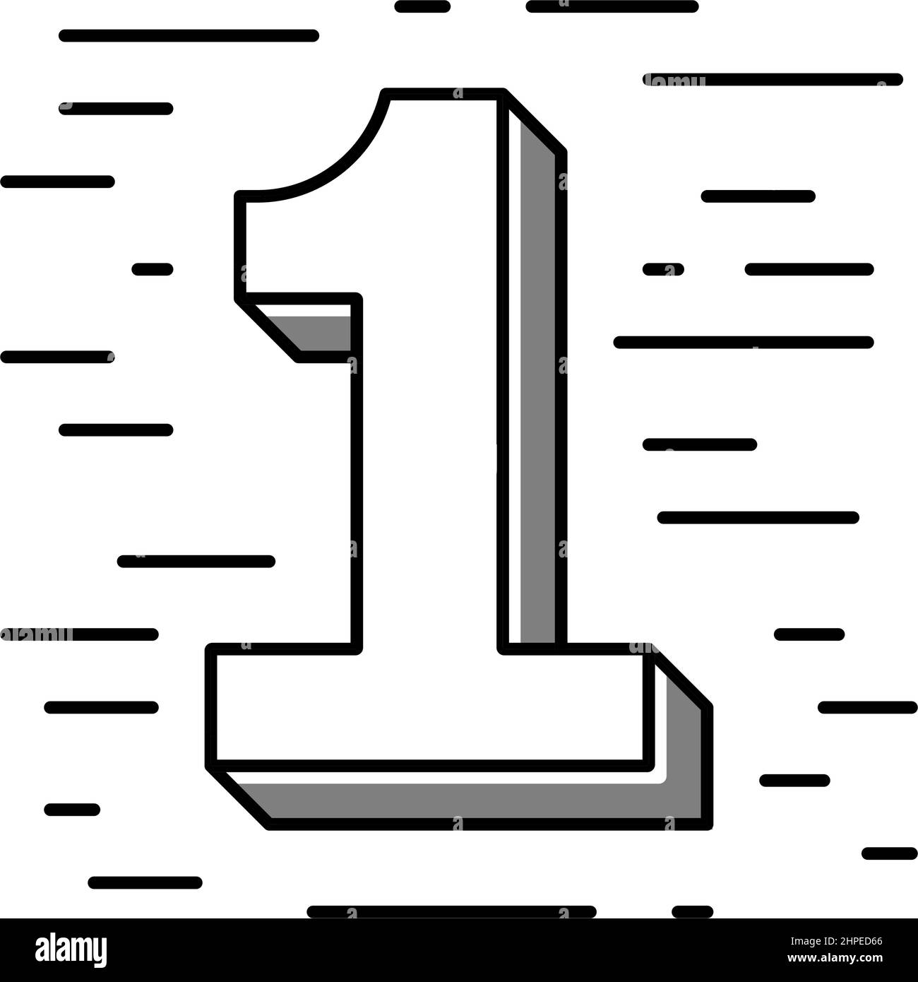 First six numbers Stock Vector Images - Alamy