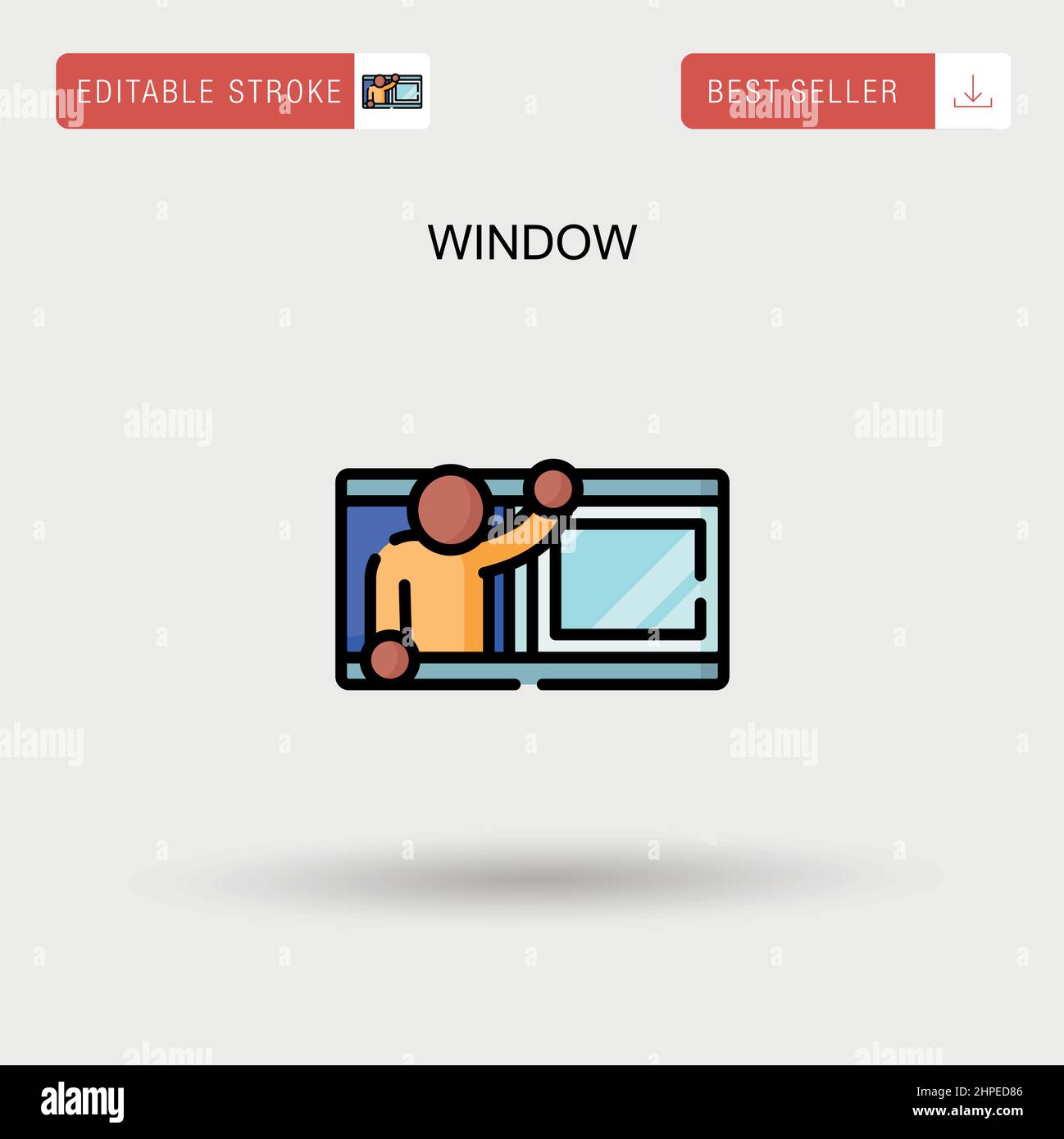 Window Simple vector icon Stock Vector Image & Art - Alamy