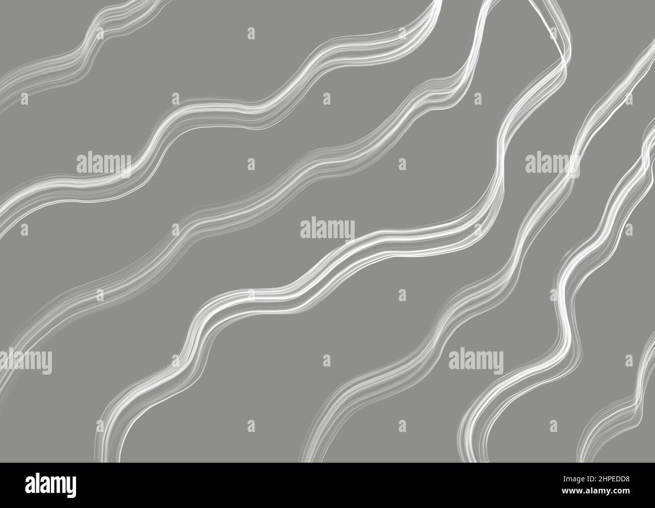 Abstract art dark gray color background with wavy white lines. Backdrop ...