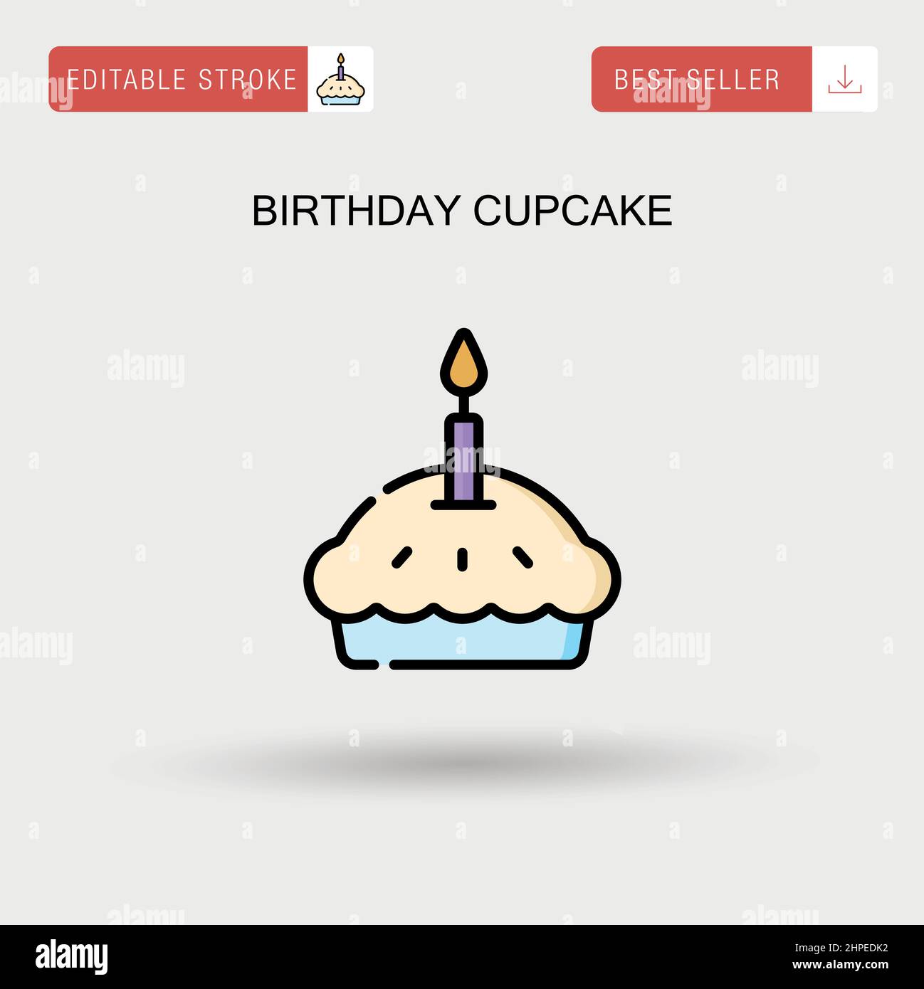 Cupcake icon sweet cake hi-res stock photography and images - Alamy