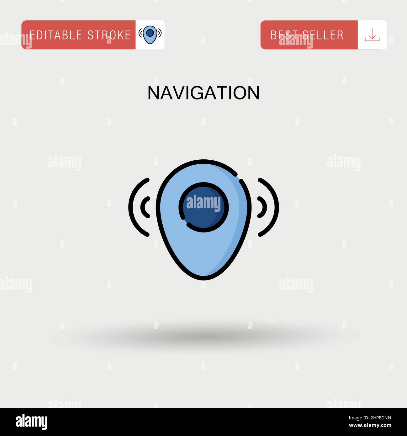 Navigation Simple vector icon Stock Vector Image & Art - Alamy