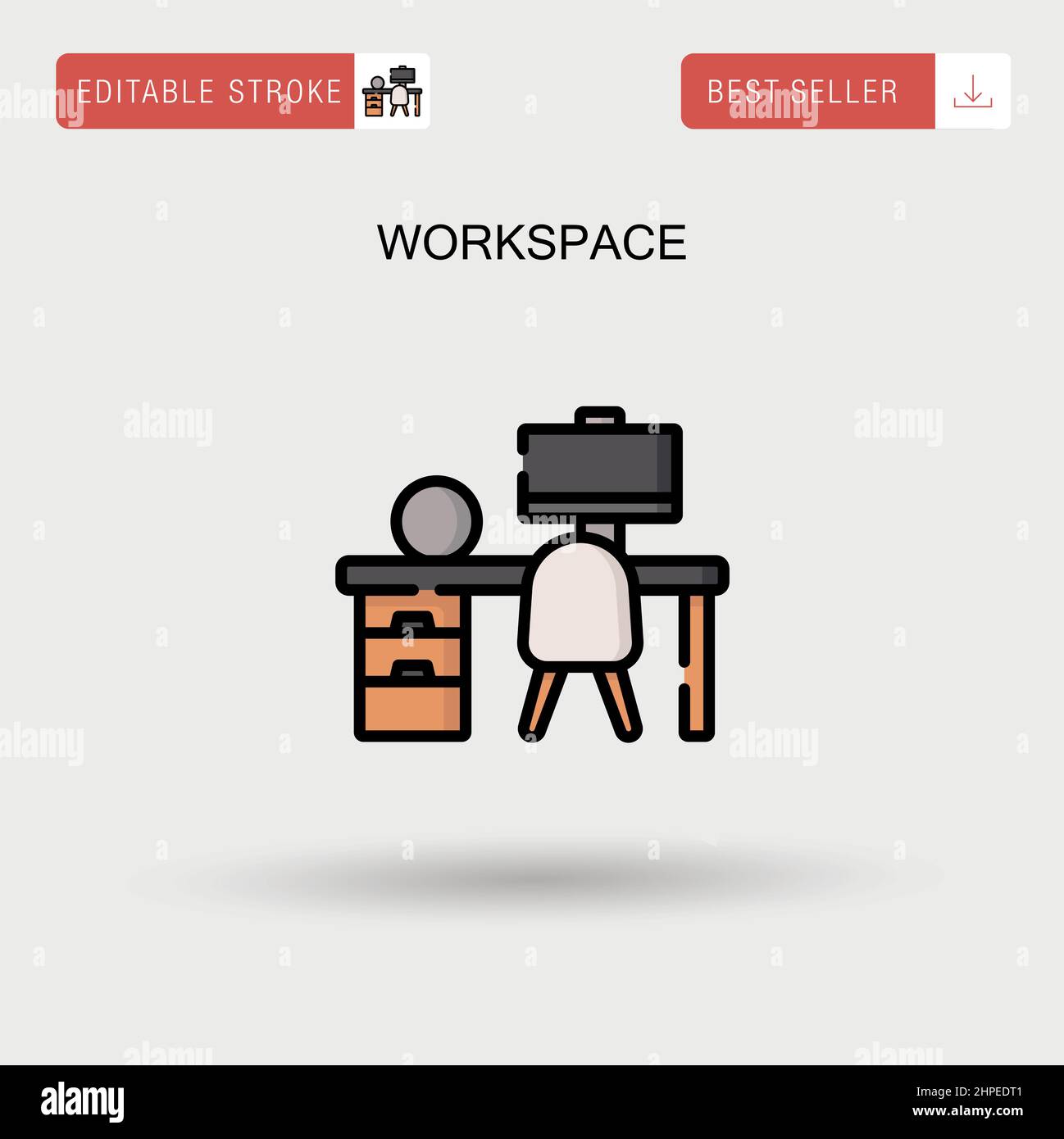 Workspace Simple vector icon Stock Vector Image & Art - Alamy