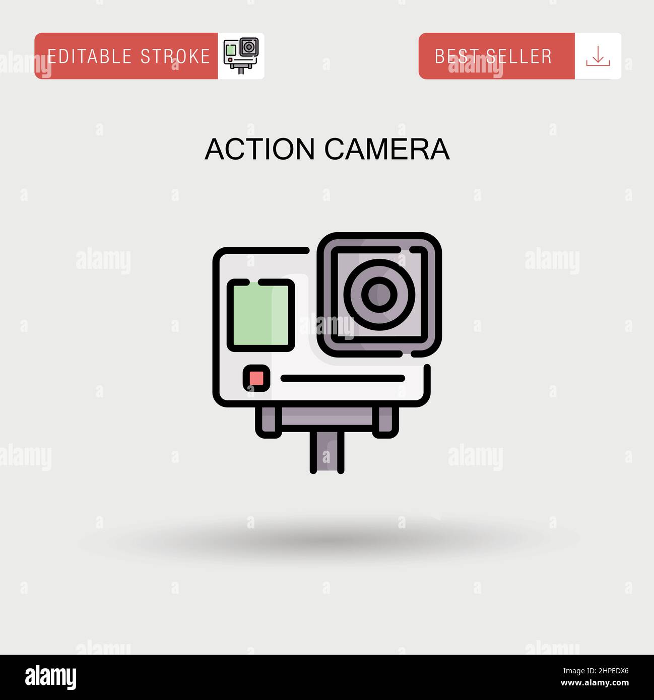 Action camera Simple vector icon Stock Vector Image & Art - Alamy