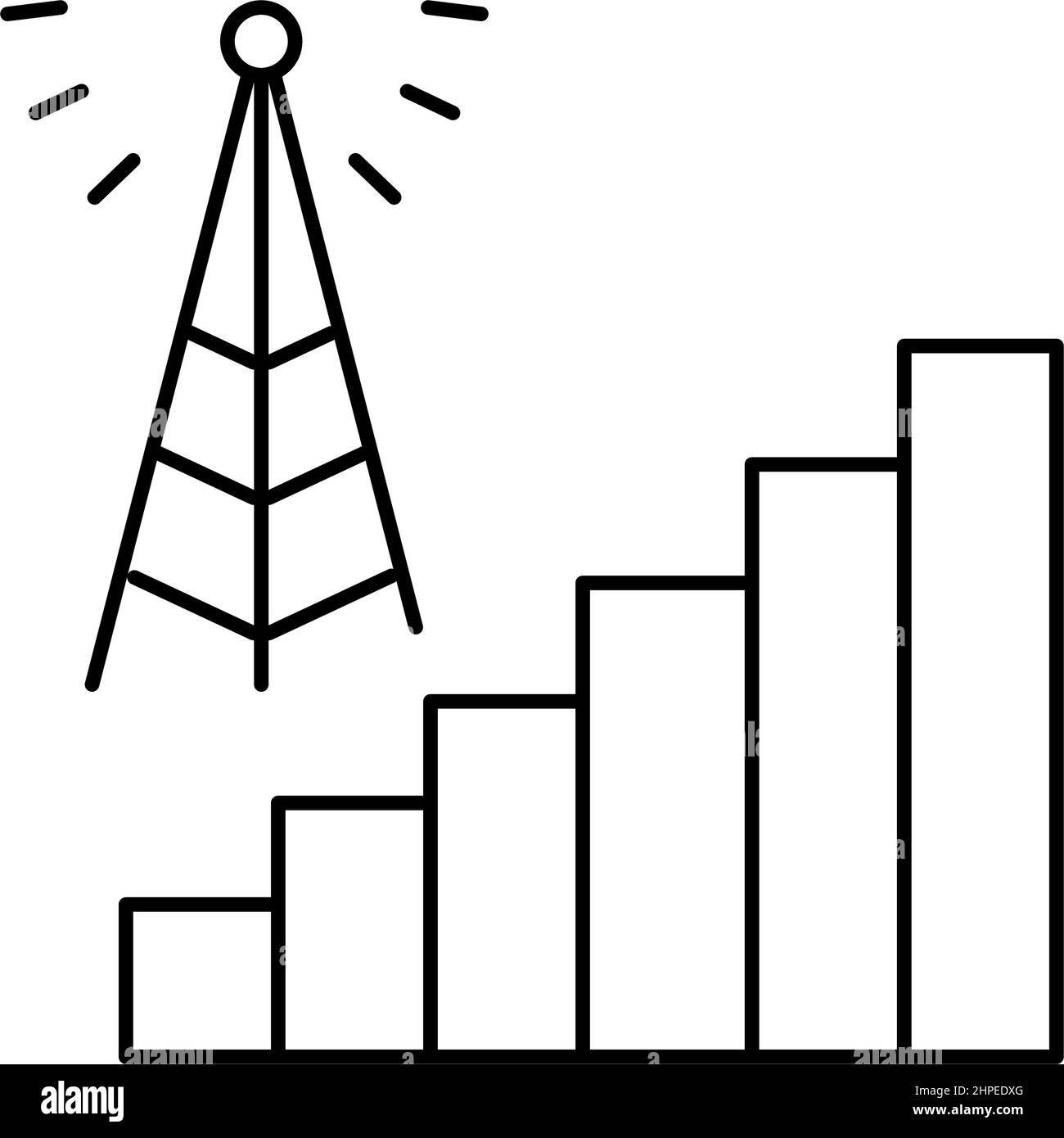 signal connection line icon vector illustration Stock Vector Image ...