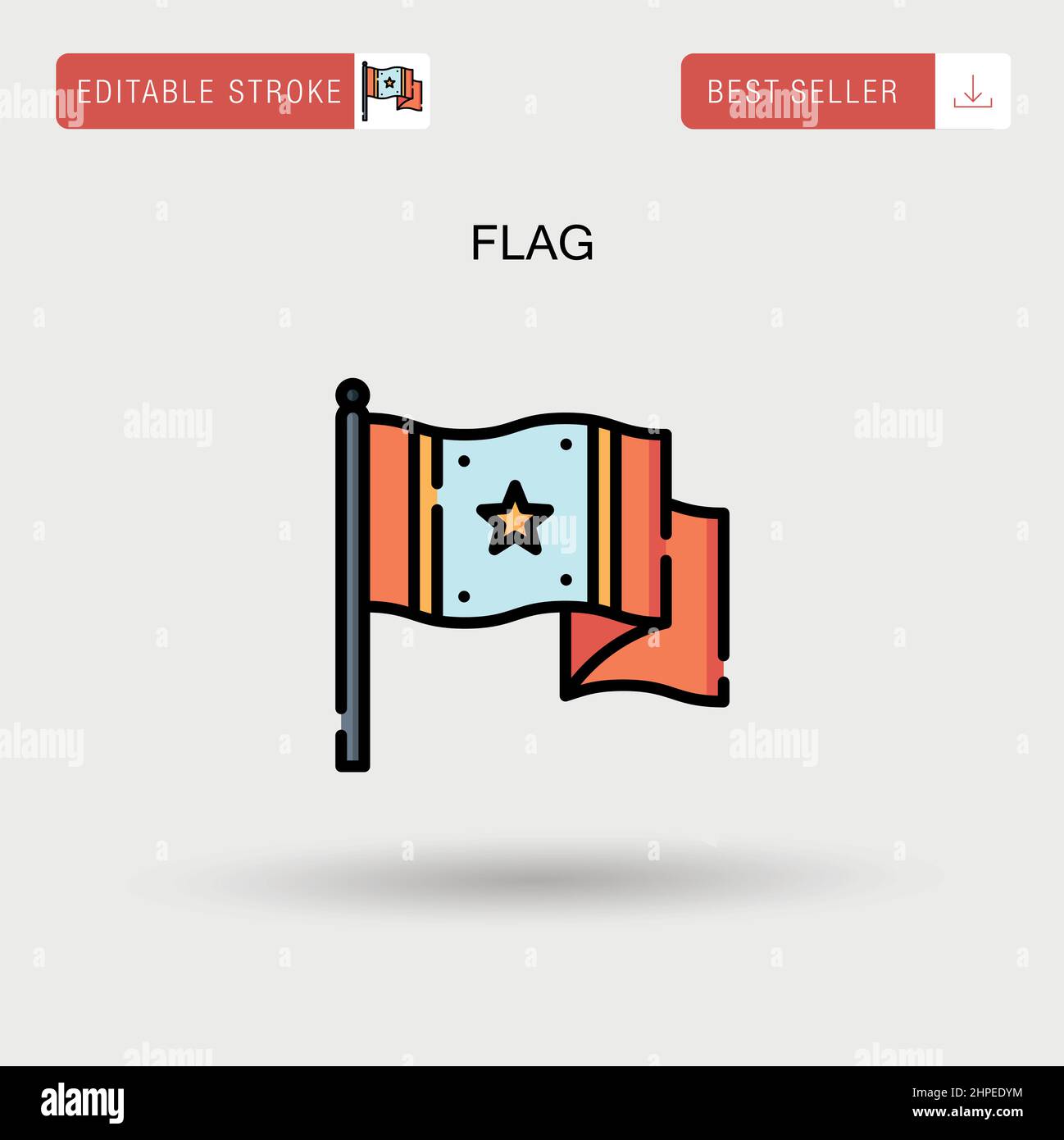 Flag Simple vector icon Stock Vector Image & Art - Alamy