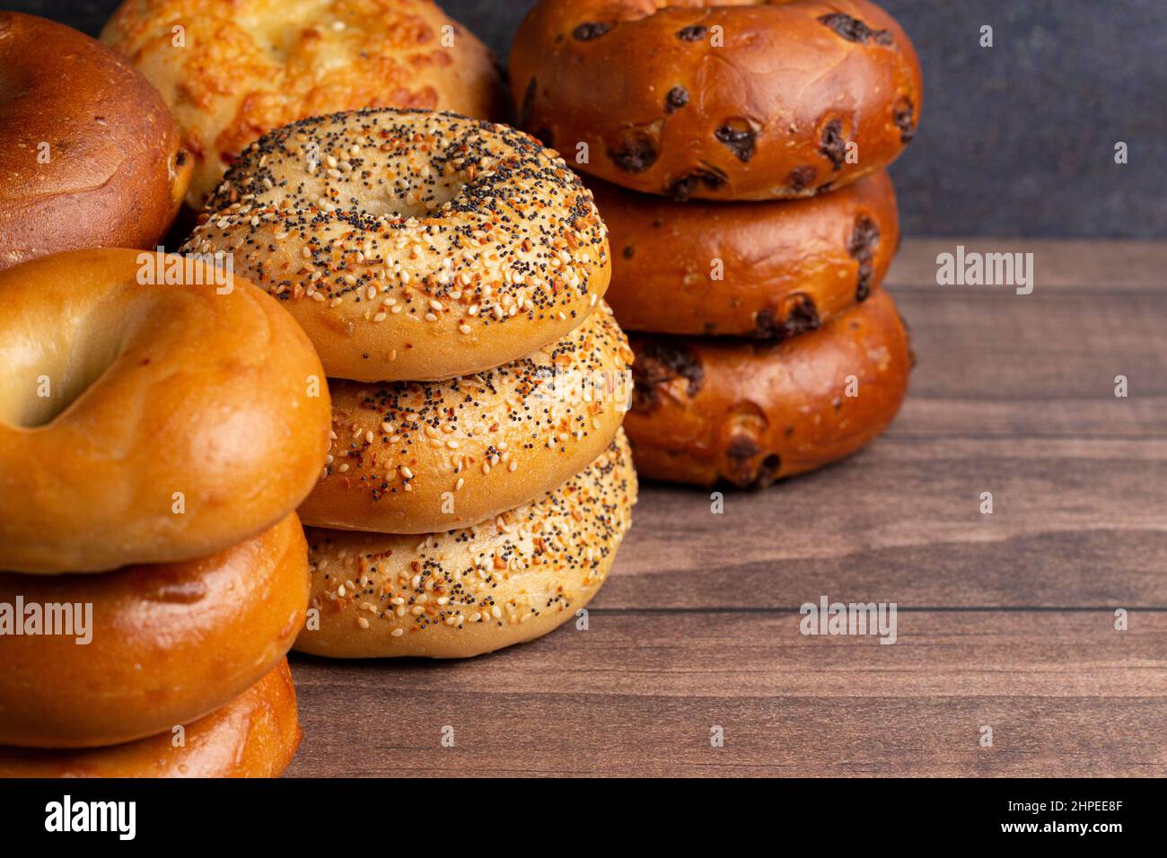 Bagel selection counter hi-res stock photography and images - Alamy
