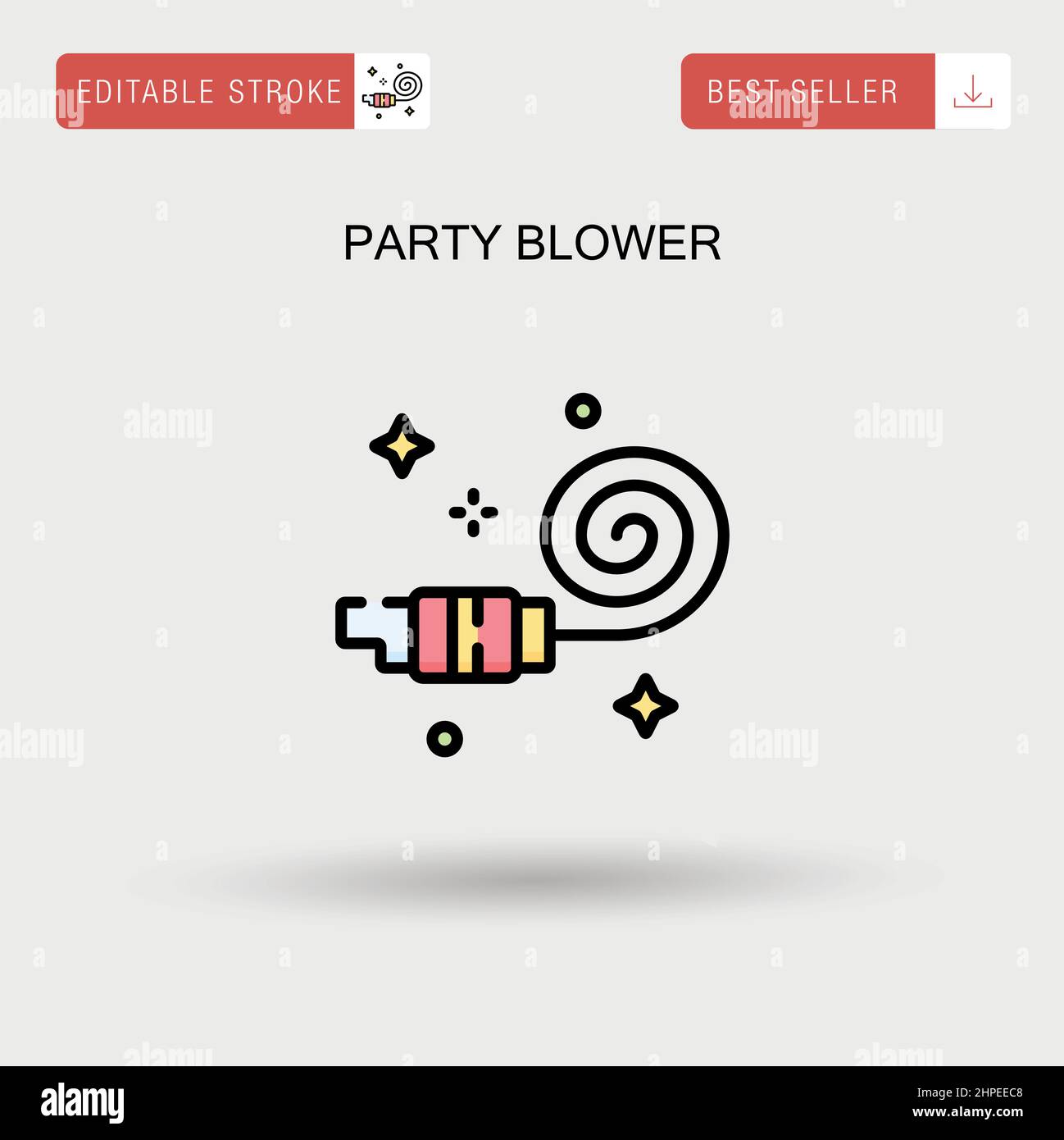 Party horn blowout Stock Vector Images - Alamy