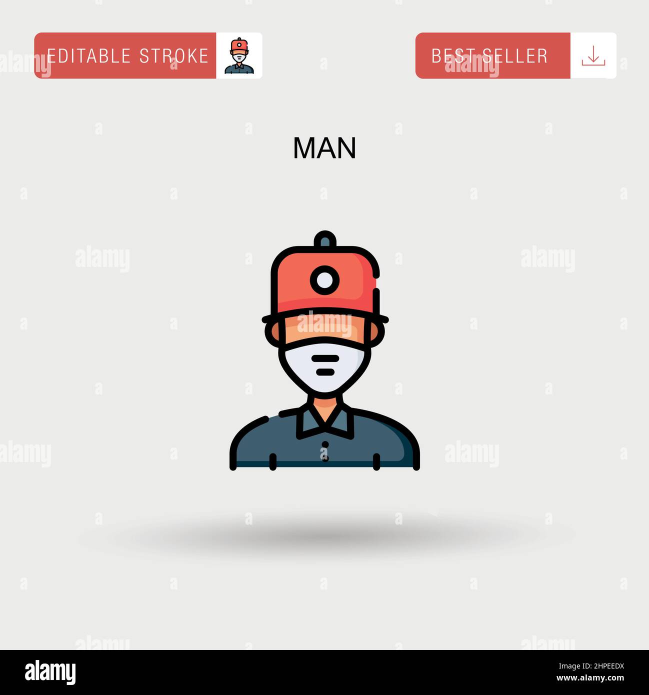 Man Simple vector icon Stock Vector Image & Art - Alamy