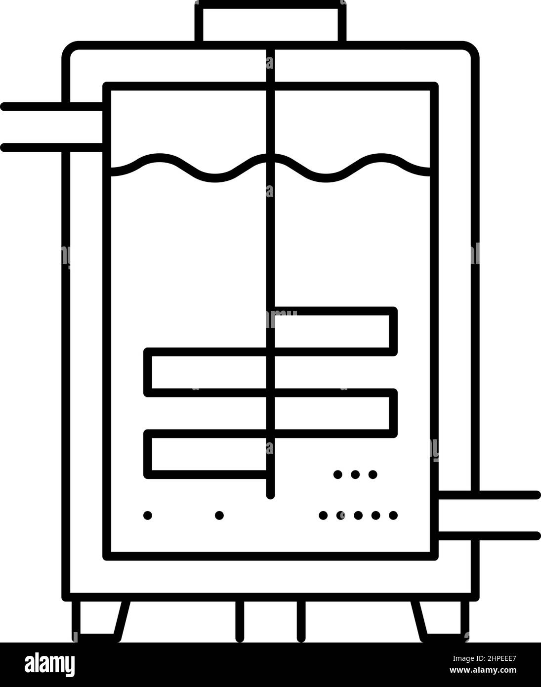 fermentation pharmaceutical production line icon vector illustration ...