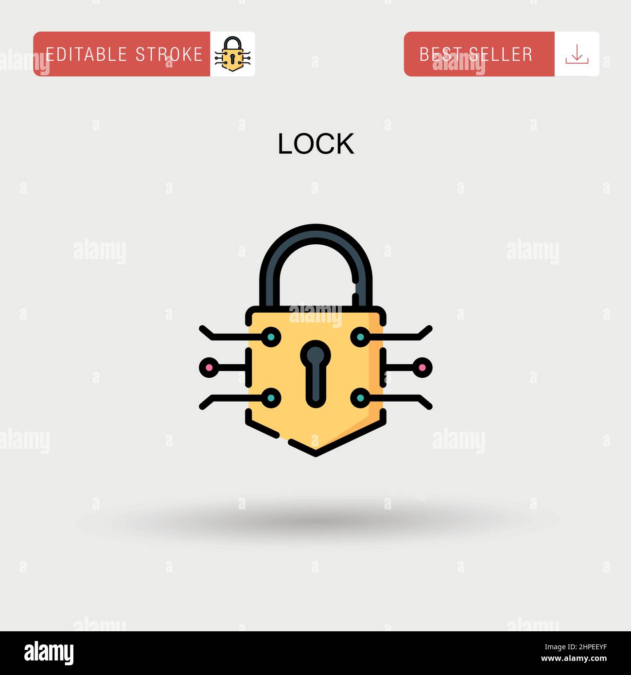 Lock Simple vector icon Stock Vector Image & Art - Alamy