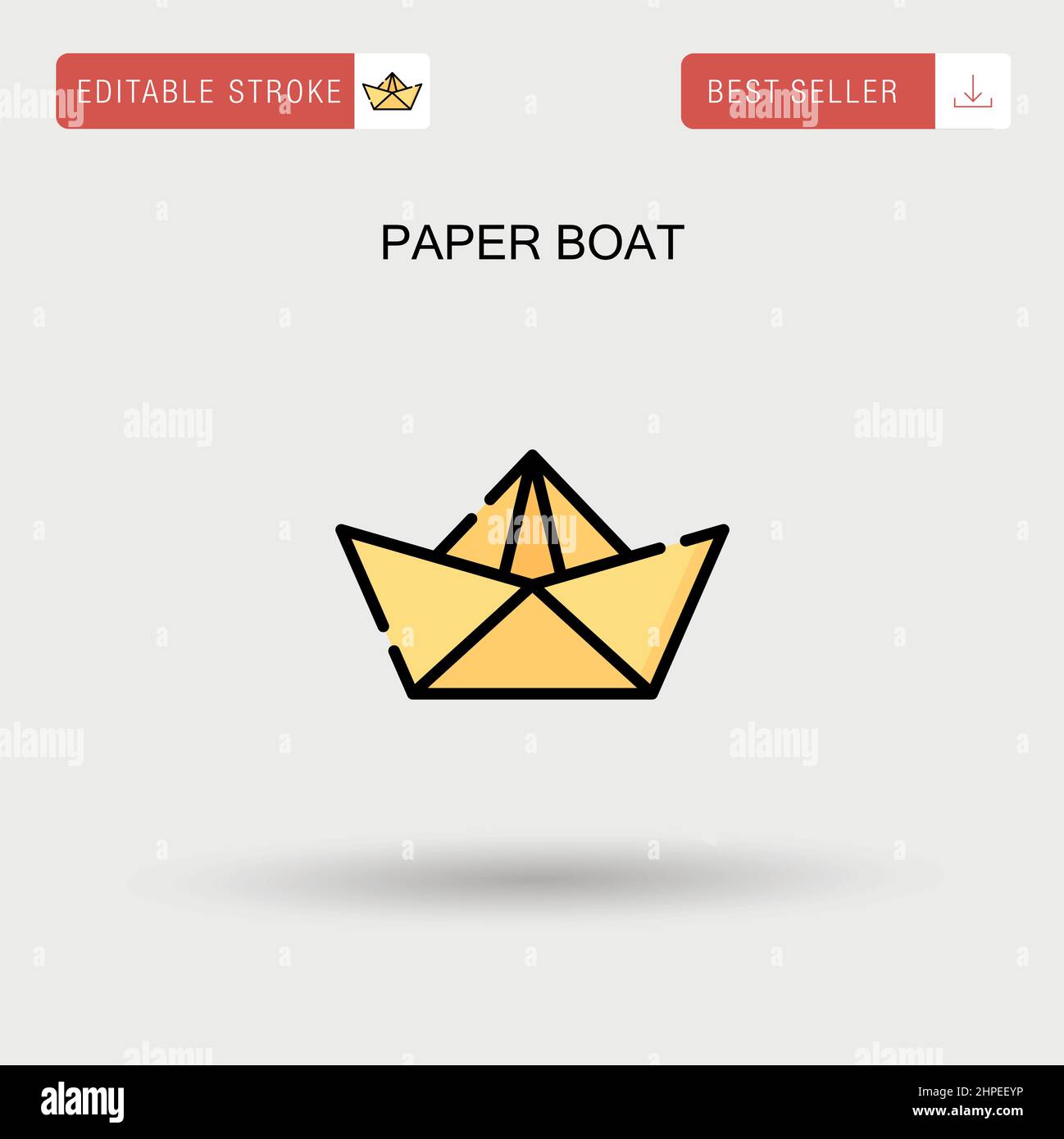 Business icon paper origami Stock Vector Images - Alamy