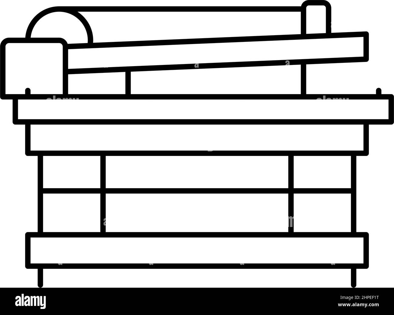 shaker table line icon vector illustration Stock Vector Image & Art - Alamy