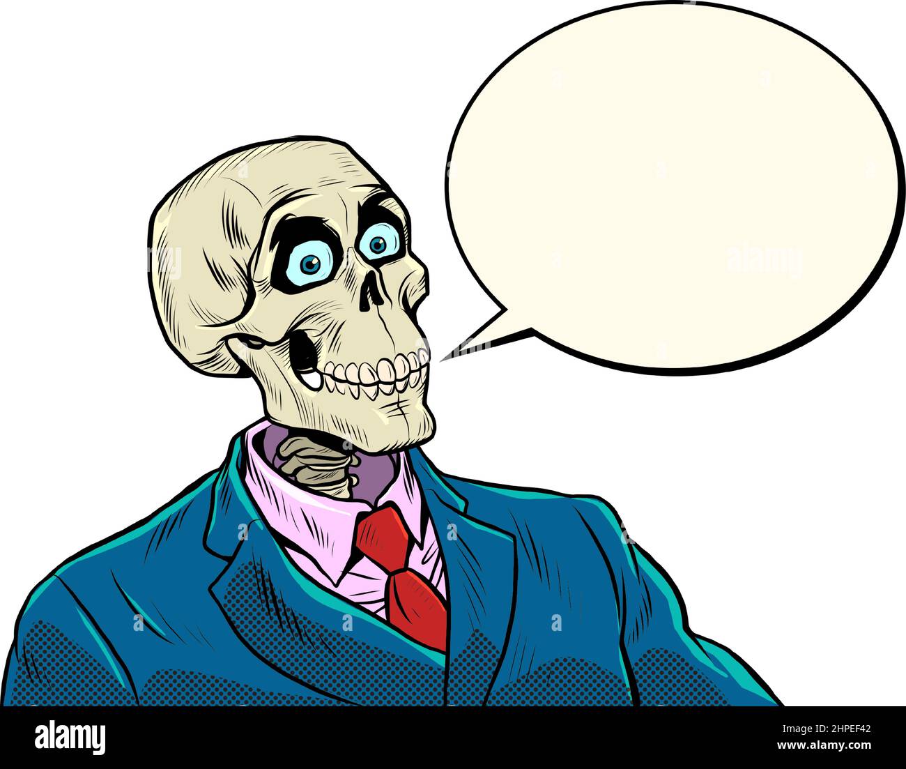 The positive skeleton of a businessman speech. Good business, positive ...