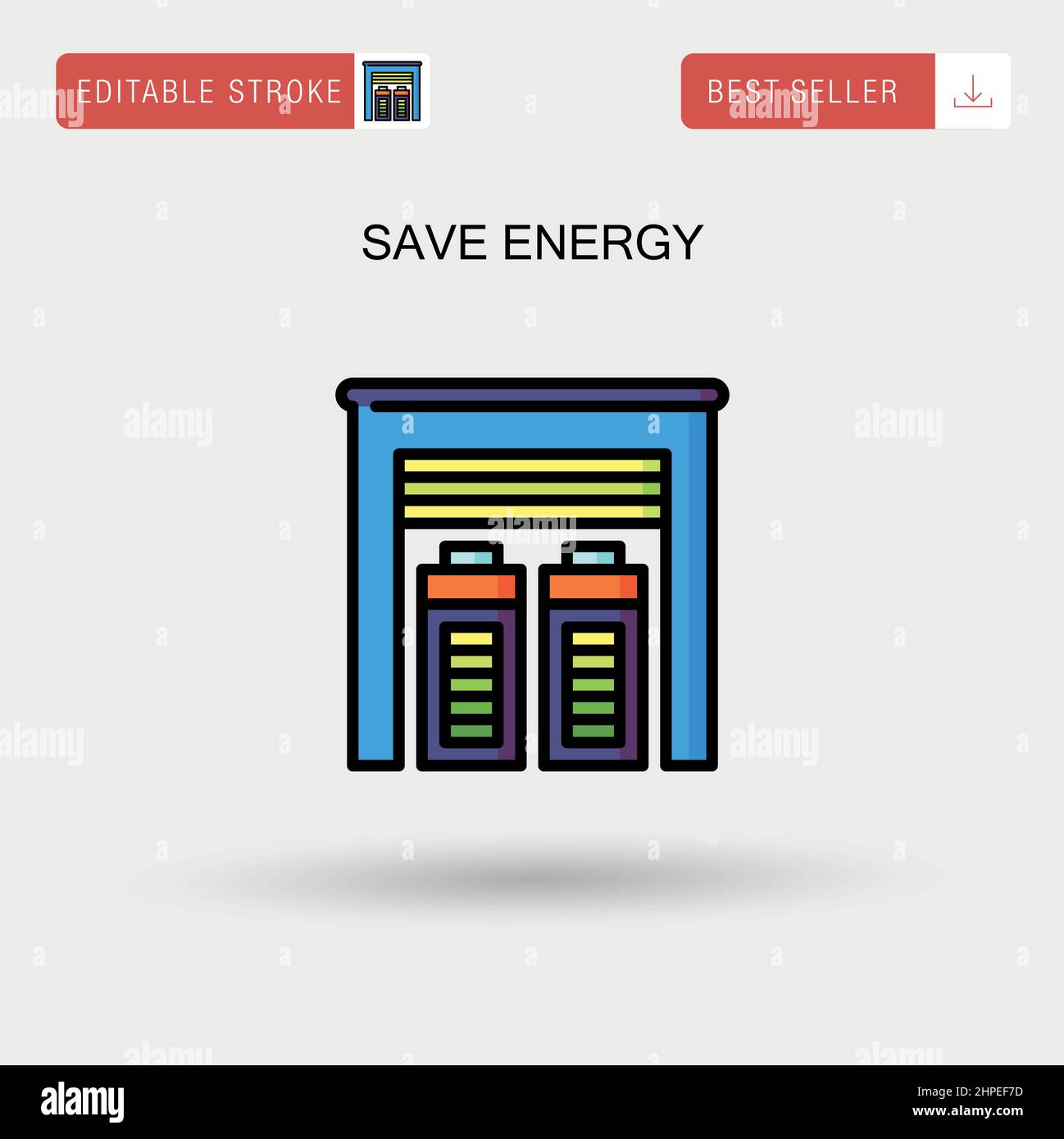 Save energy Simple vector icon Stock Vector Image & Art - Alamy