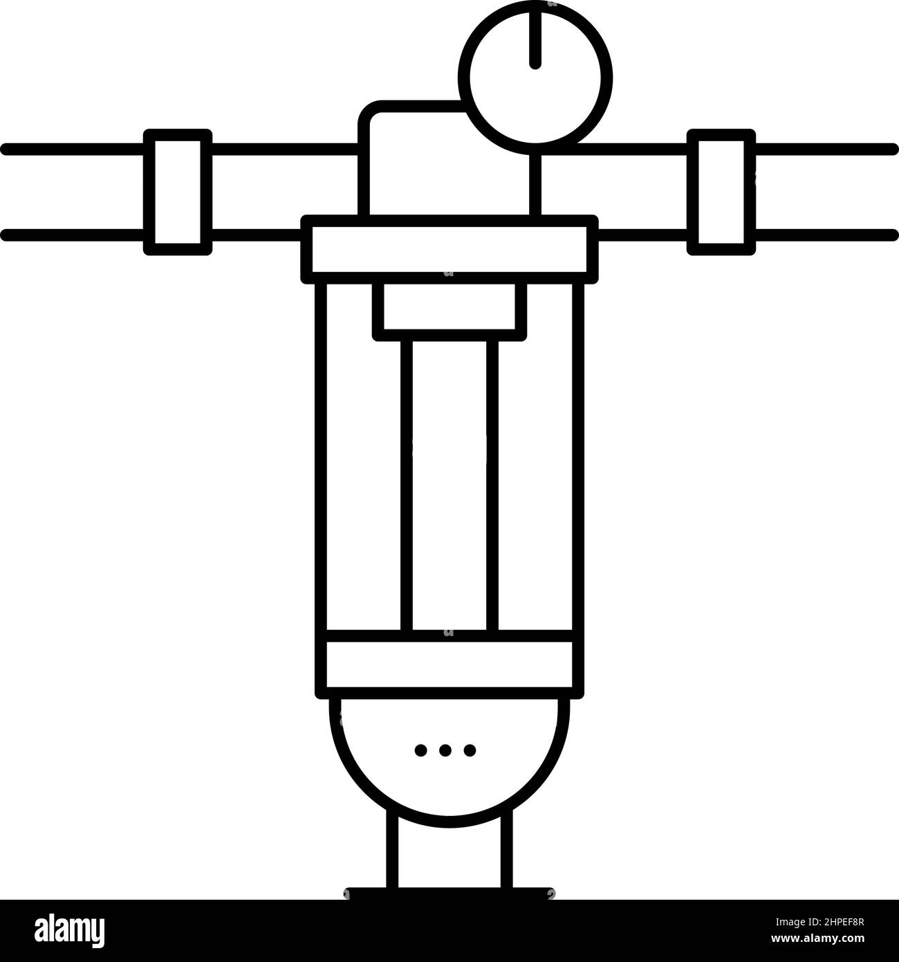 water filter tool line icon vector illustration Stock Vector Image ...