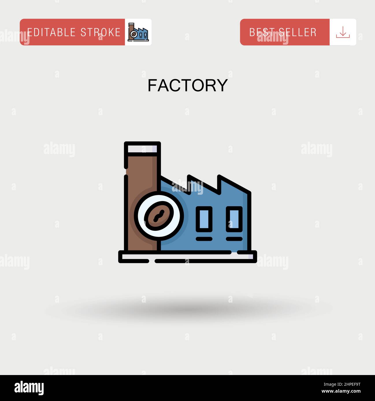 Smart factory icon simple Stock Vector Images - Alamy