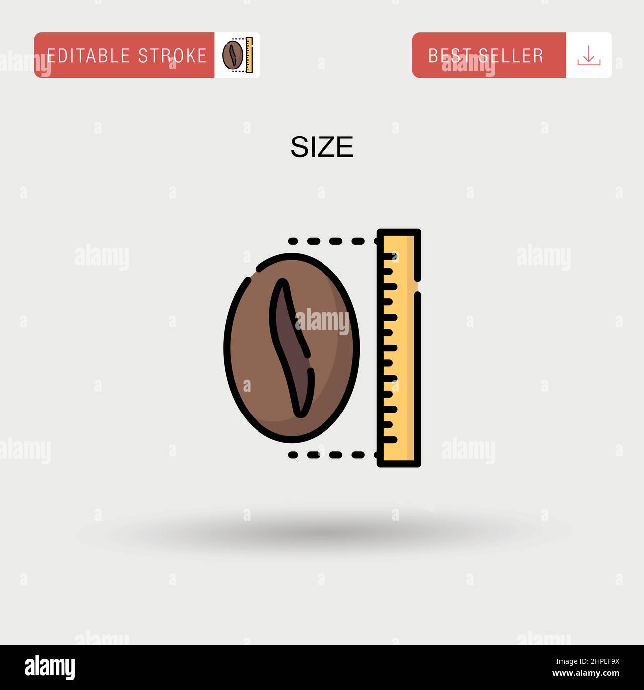 Size Simple vector icon Stock Vector Image & Art - Alamy