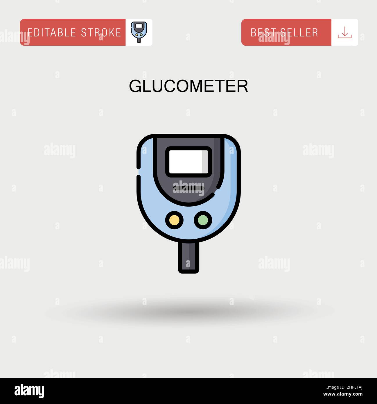 Glucometer Simple vector icon Stock Vector Image & Art - Alamy