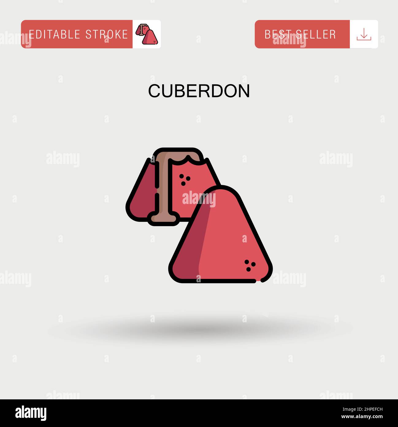 Cuberdon Simple vector icon Stock Vector Image & Art - Alamy