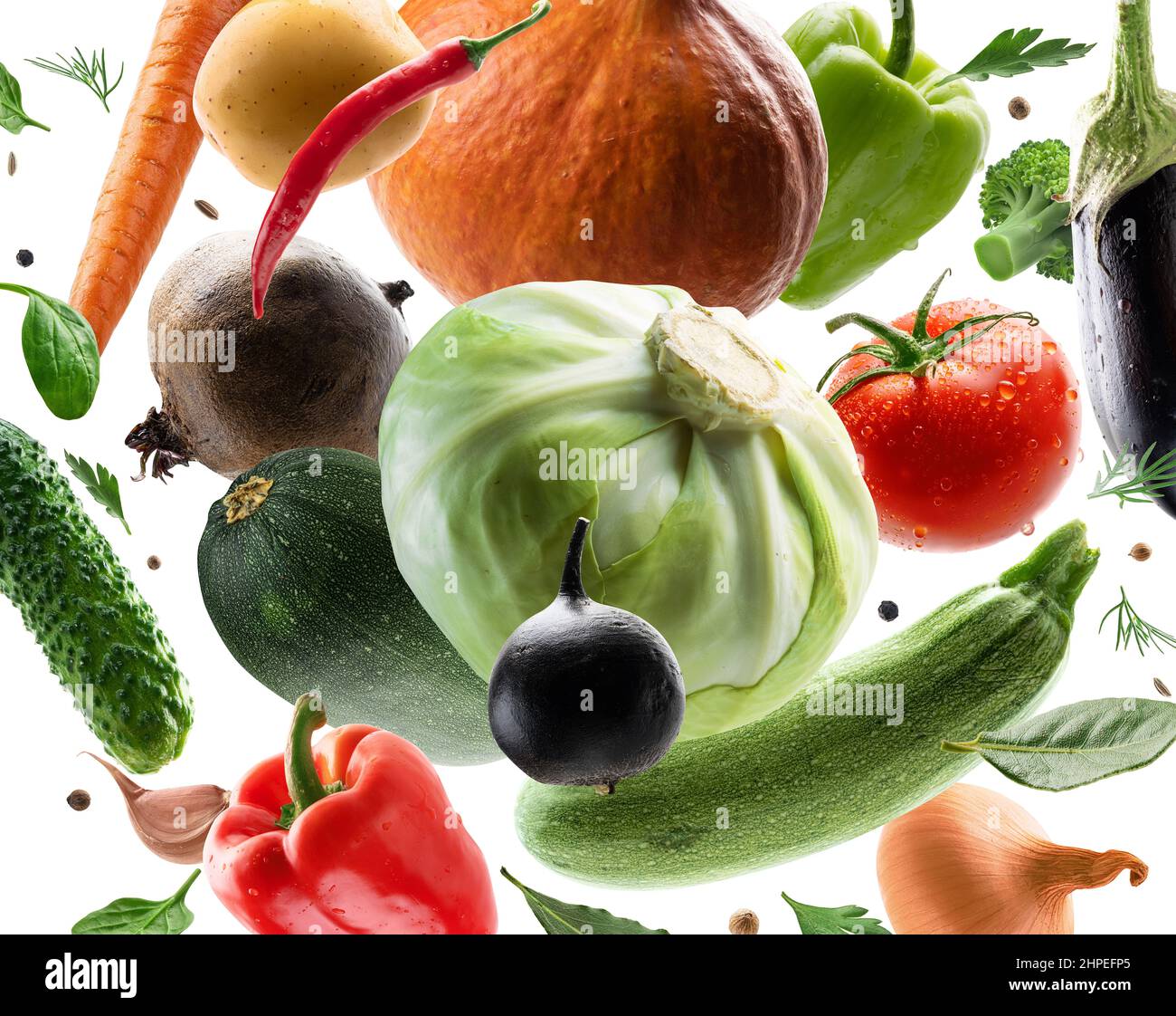 Large set of isolated vegetables on a white background Stock Photo - Alamy