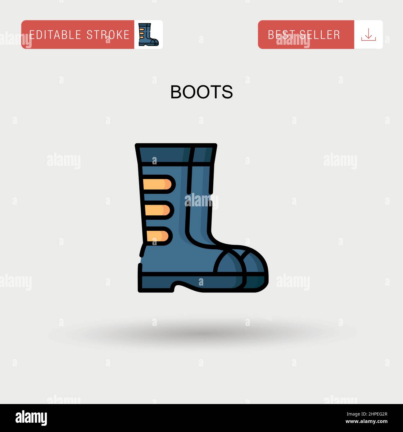 Leather boots Stock Vector Images - Alamy