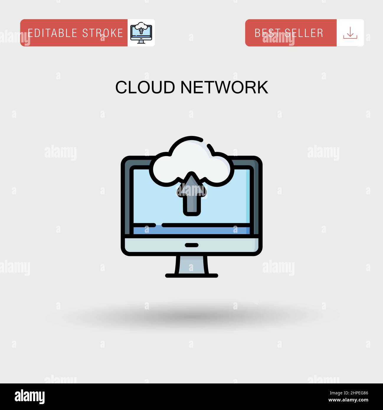 Computer network icon Stock Vector Images - Alamy