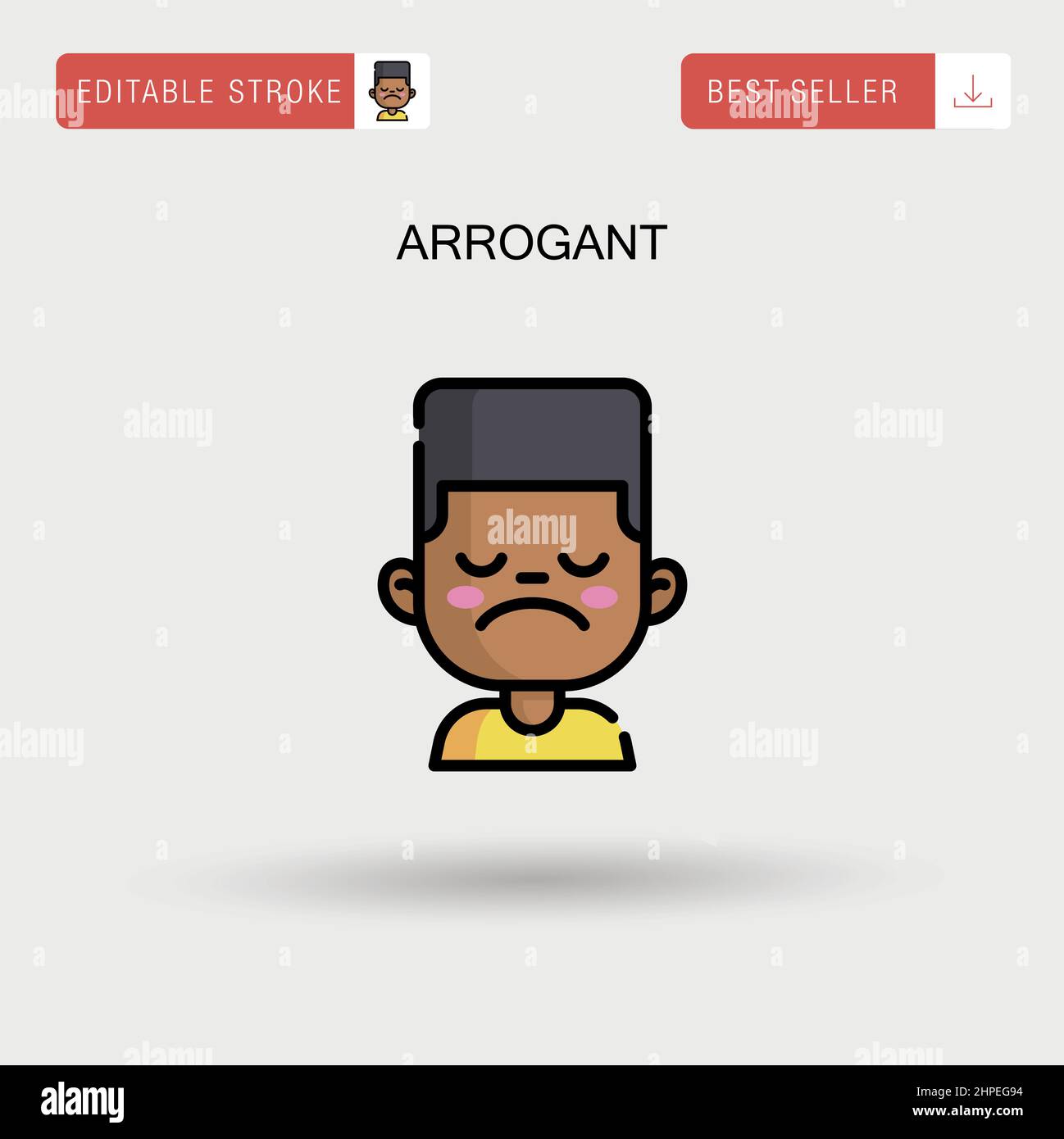 Cartoon arrogant man hi-res stock photography and images - Alamy