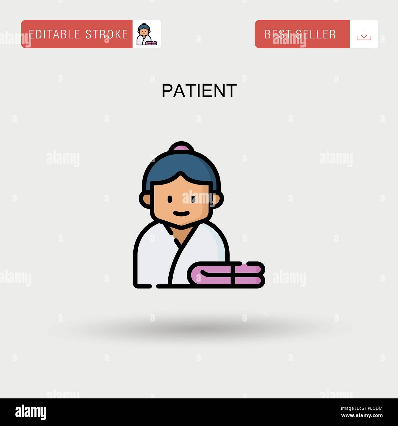 Nurse talking patient doctor Stock Vector Images - Alamy