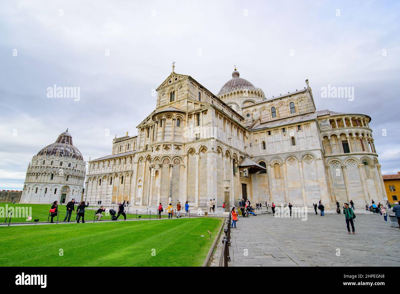 Pisa Cathedral, a medieval Catholic cathedral in Pisa, Italy Stock ...