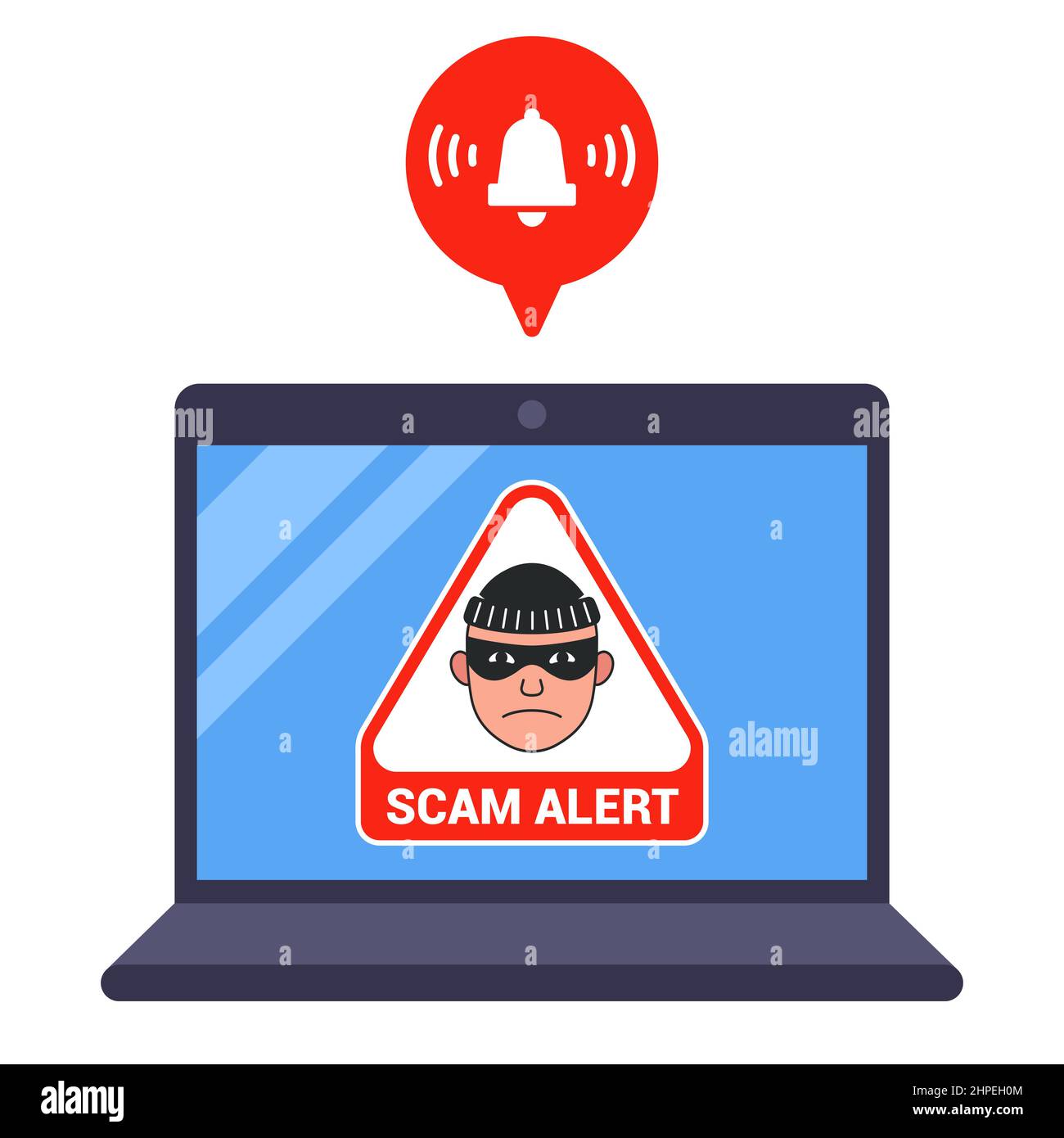 Illustration office safety beware Stock Vector Images - Alamy