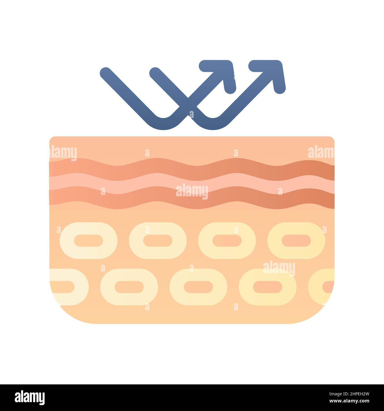 health skin protect strengthten dermatology single isolated icon with ...