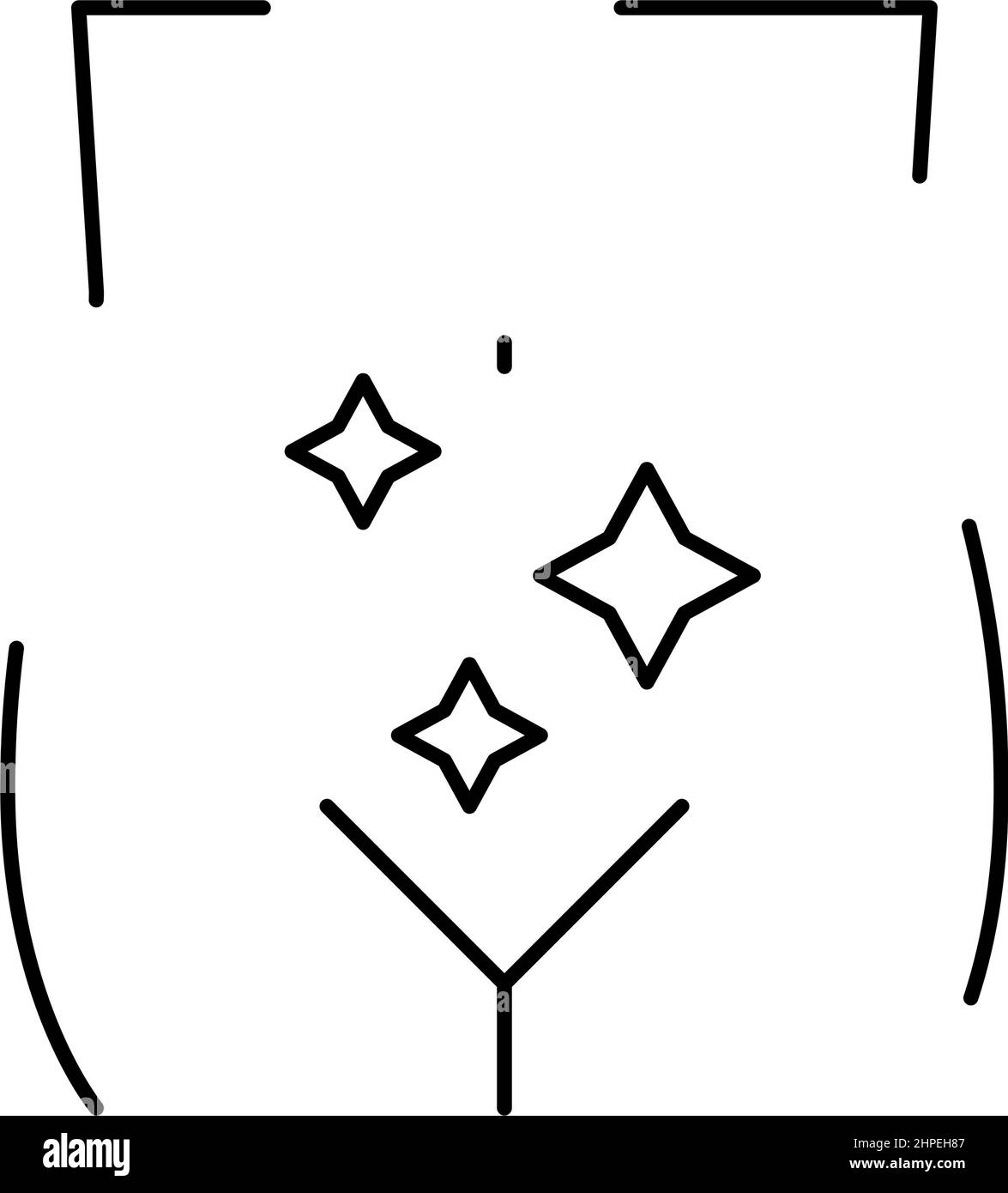 shaved bikini woman line icon vector illustration Stock Vector Image ...