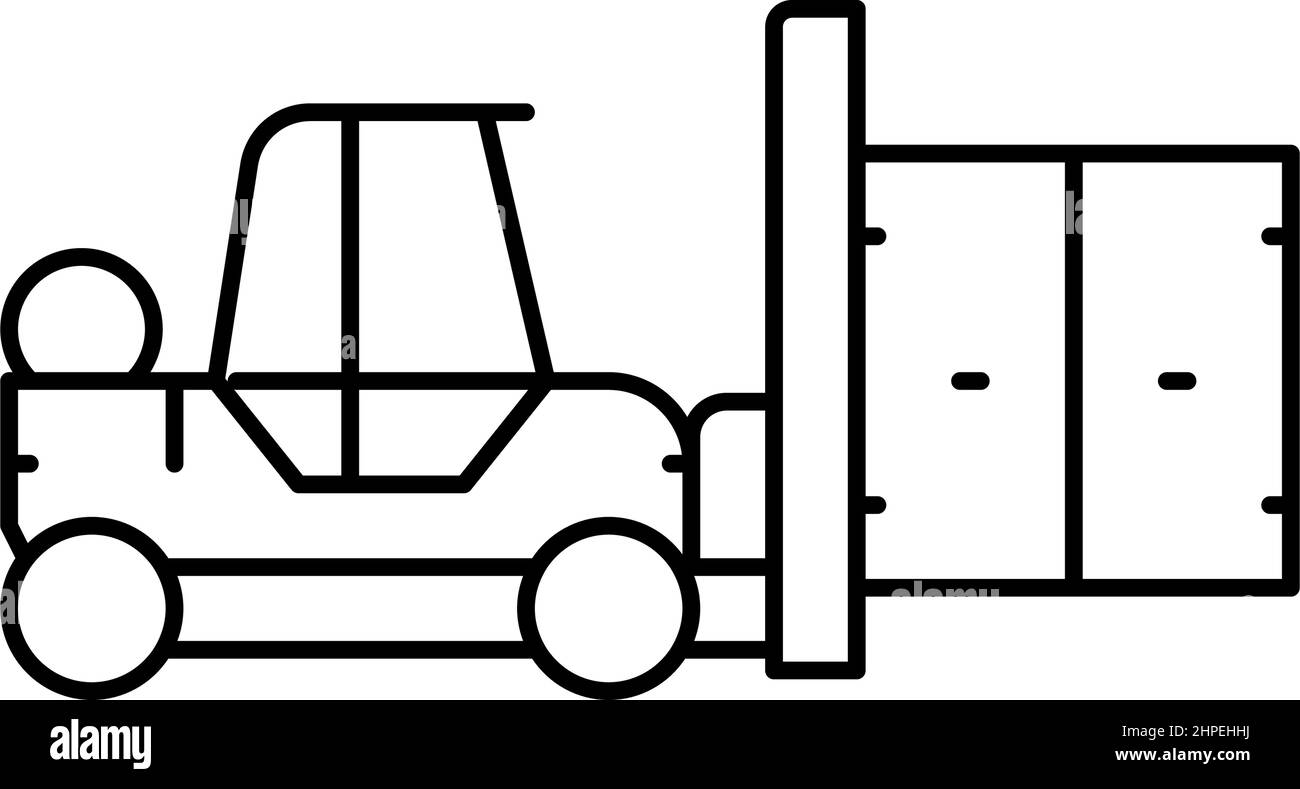 loader port line icon vector illustration Stock Vector Image & Art - Alamy